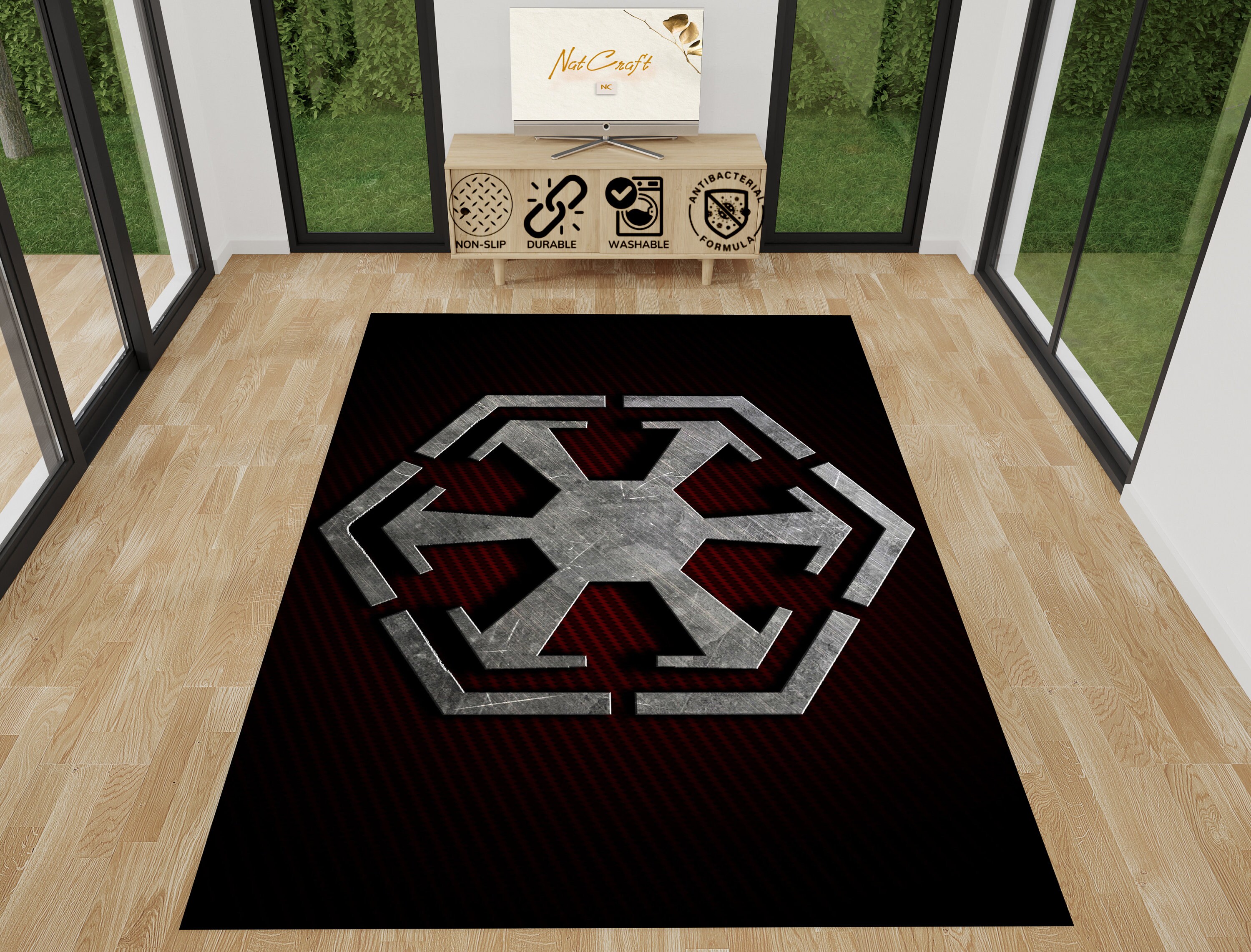 Star Wars Rug the Star Wars Mats Starwars Pattern Rug Star - Etsy
