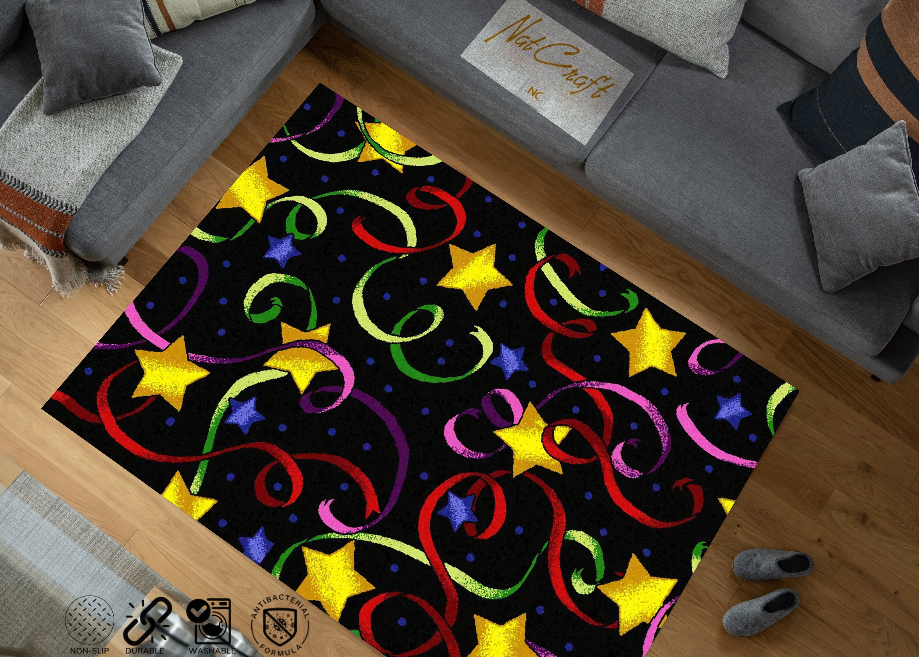 Arcade Rug, Game Room Rug, Custom Rug, Arcade Modern Decor Rug, Bowling ...