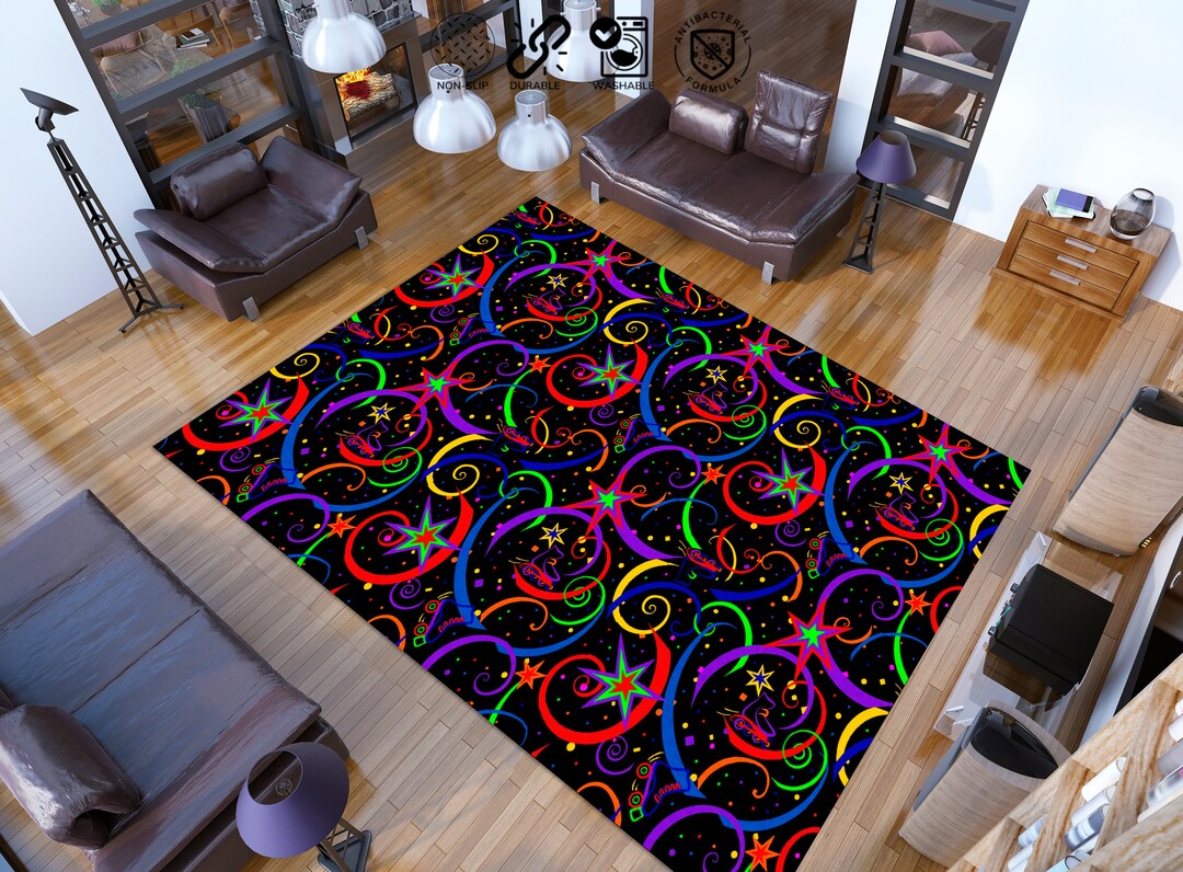 Arcade Rug, Game Room Rug, Arcade Modern Decor Rug, Bowling Alley ...