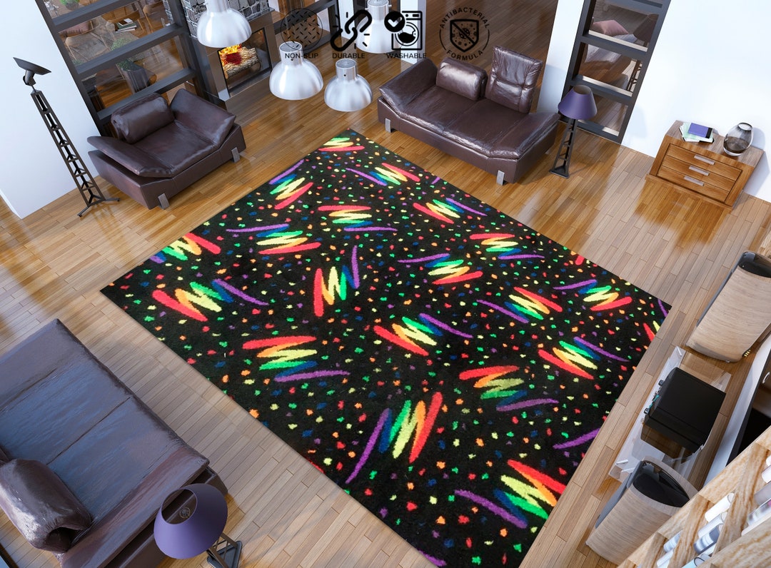 Arcade Rug, Arcade Carpet, Game Room Rug, Arcade Modern Decor Rug ...