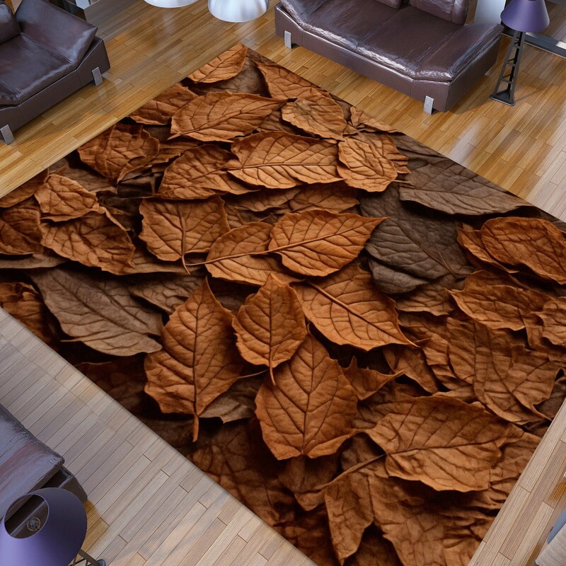 Leaf Rug - Etsy