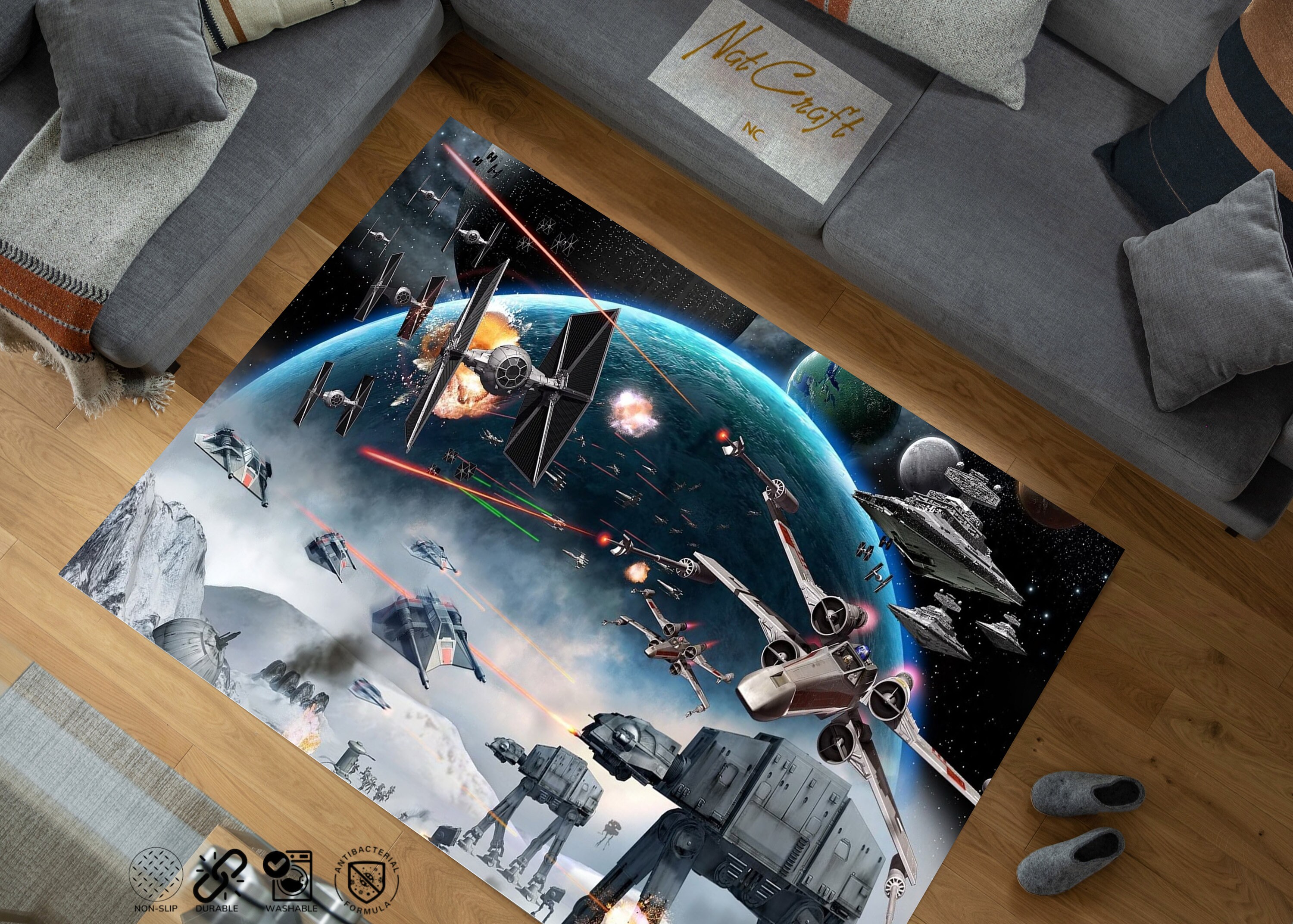 Star Wars Rug the Star Wars Mats Starwars Pattern Rug Star - Etsy