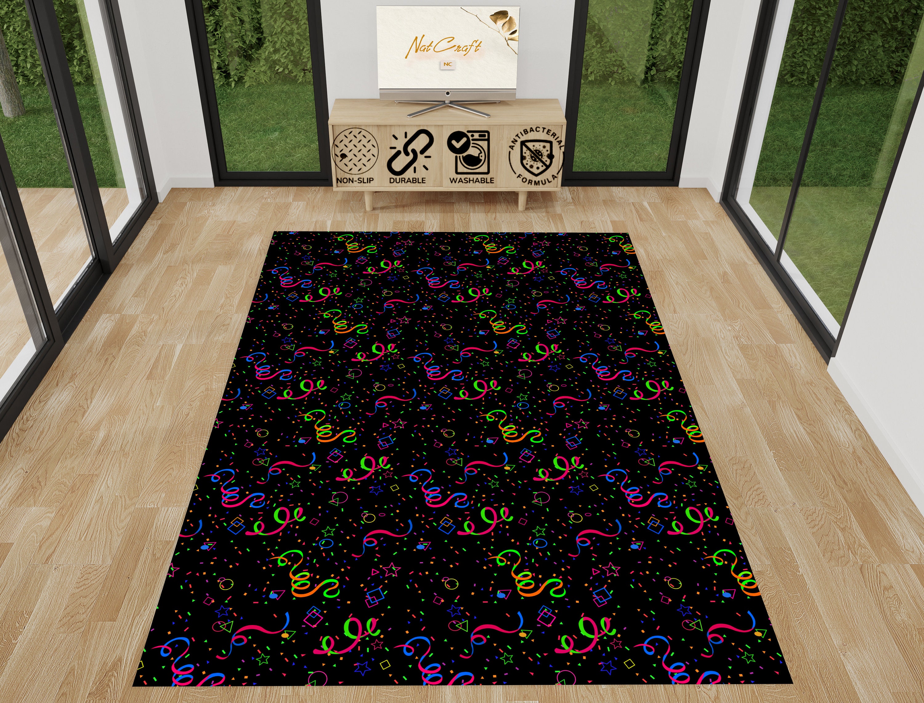 Arcade Rug, Game Room Rug, Arcade Modern Decor Rug, Bowling Alley ...