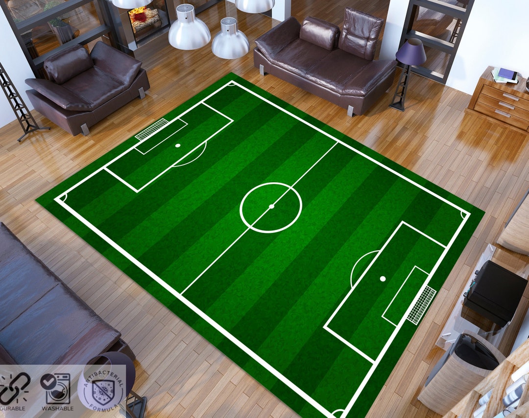 Soccer Filed Rug, Football Rug, Football Cort Rug, Sports Rug, Boy Room ...