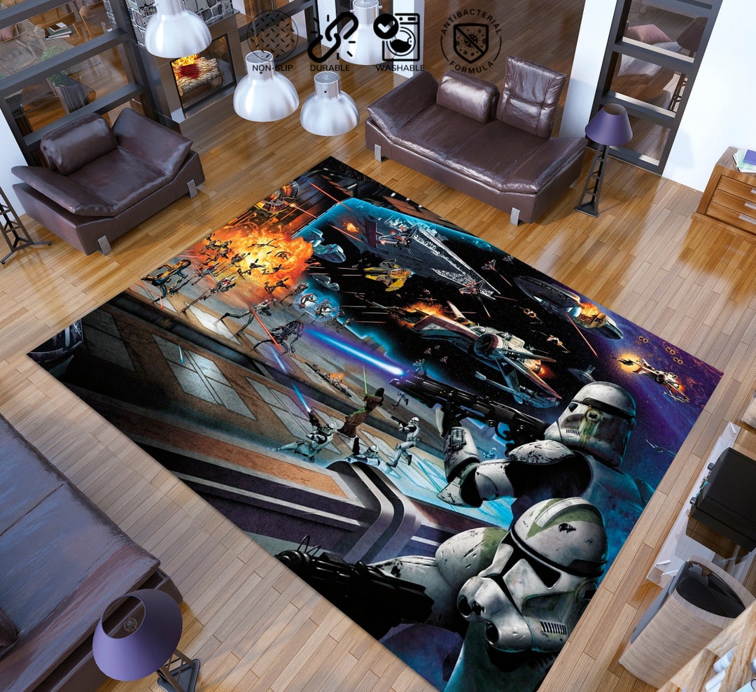 Star Wars, Star Wars Rug, the Star Wars Mats, Starwars Pattern Rug ...