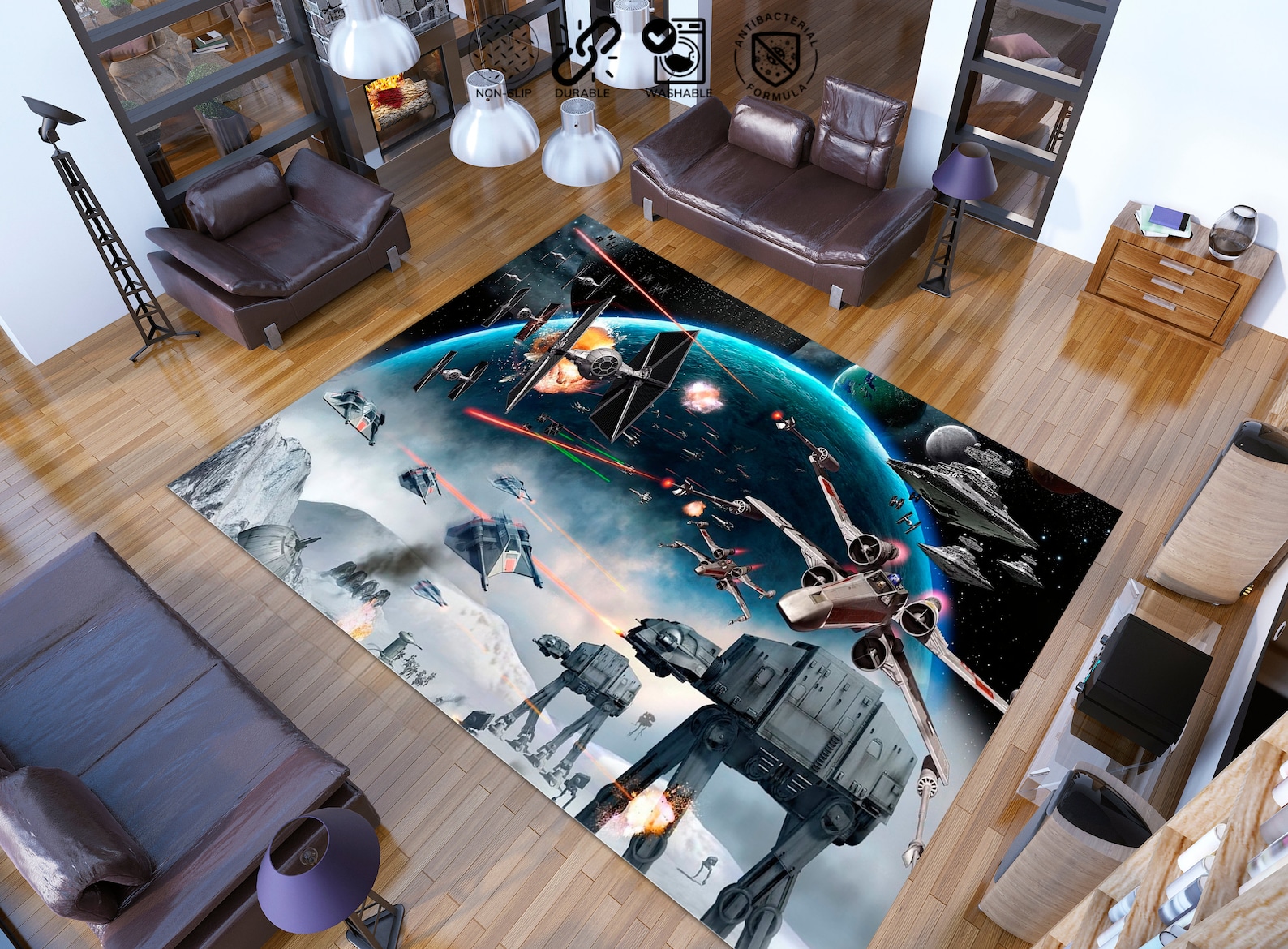 Star Wars Rug the Star Wars Mats Starwars Pattern Rug Star - Etsy