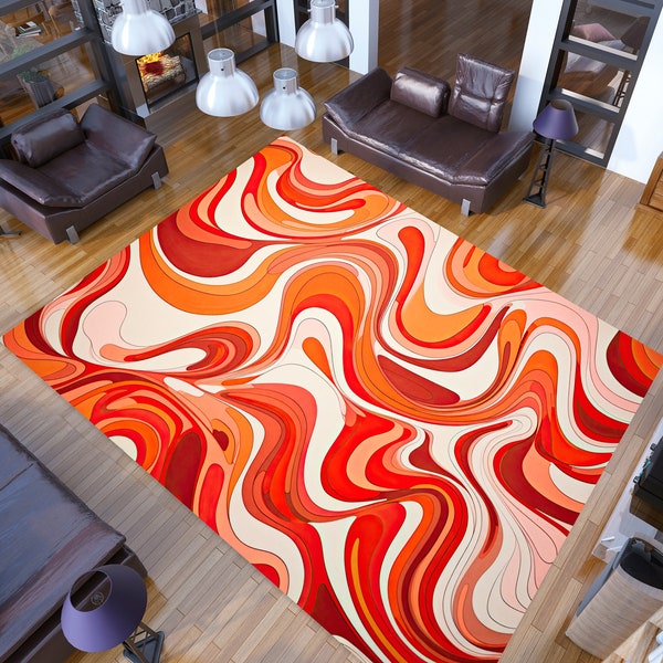 Trippy Rug - Etsy