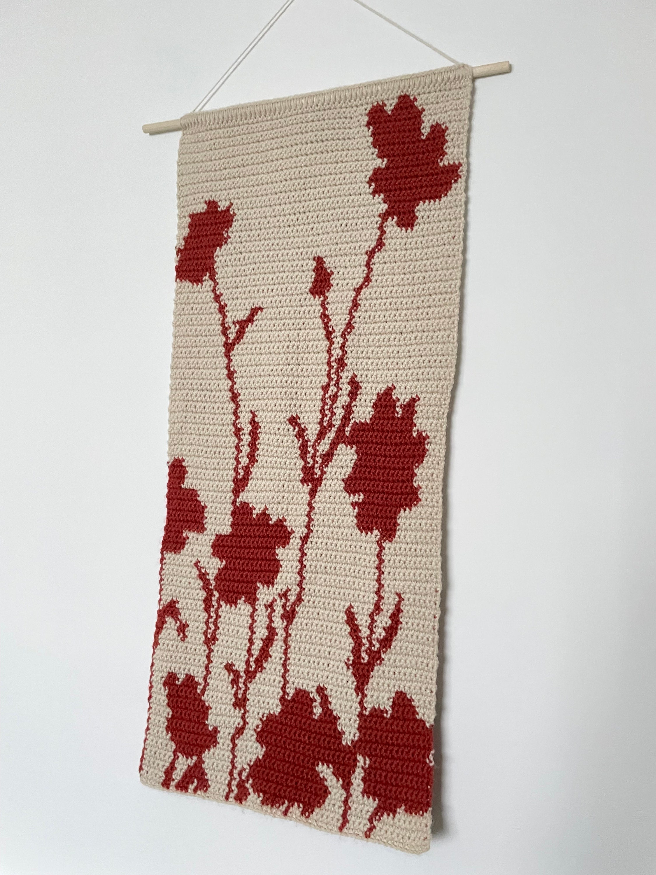Crochet Pattern | Wildflowers | Crochet Wall Hanging Tapestry | Cute ...