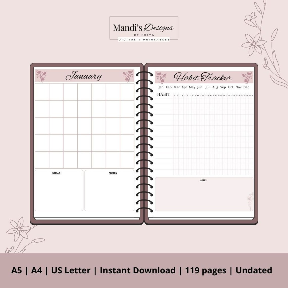 Beauty Planner | Skincare Planner | Glow up Planner | Makeup Planner ...