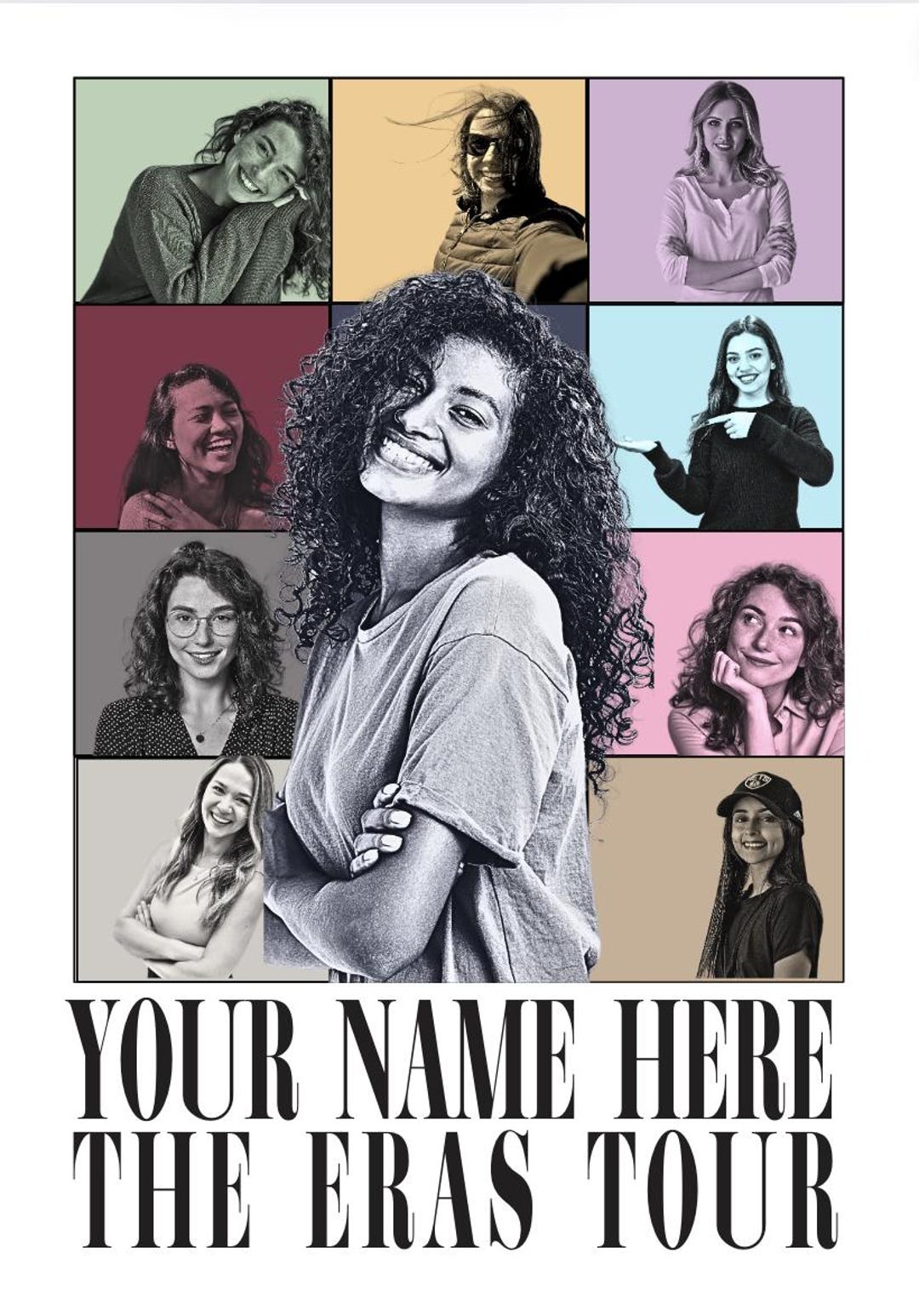 Customized Eras Poster PNG PDF for Printable Concert Poster Grid Eras ...