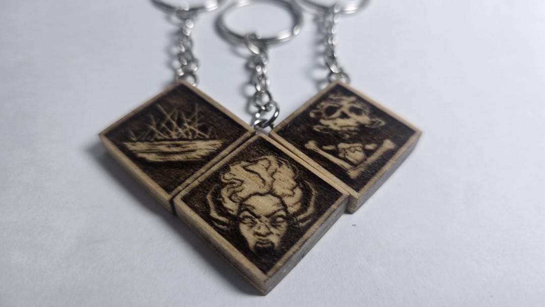 The Spirit Keychains - Handcrafted Wooden Set (dead by Daylight ...