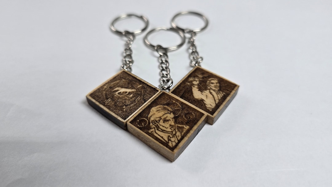Alan Wake Perk Keychains - Handcrafted Wooden Set (dead by Daylight ...
