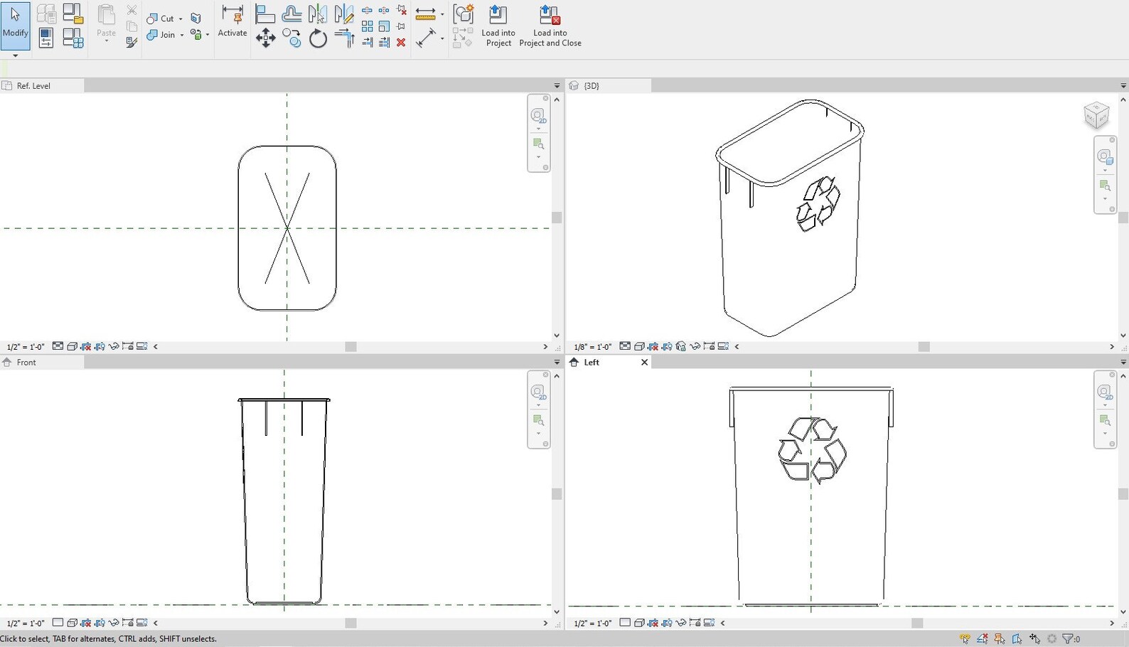 Revit Recycle Bin / Trash Can - Etsy