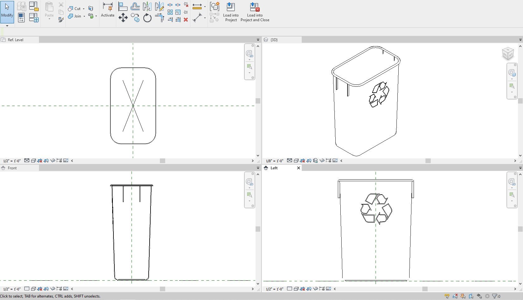Revit Recycle Bin / Trash Can - Etsy