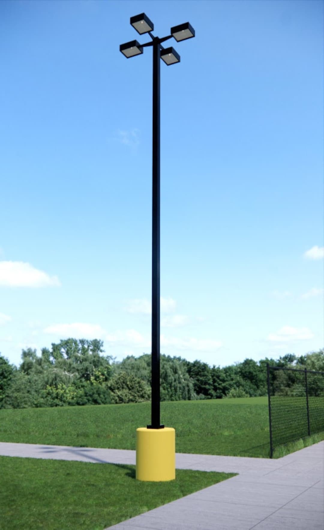 Revit Pole Mounted Site Light - Etsy