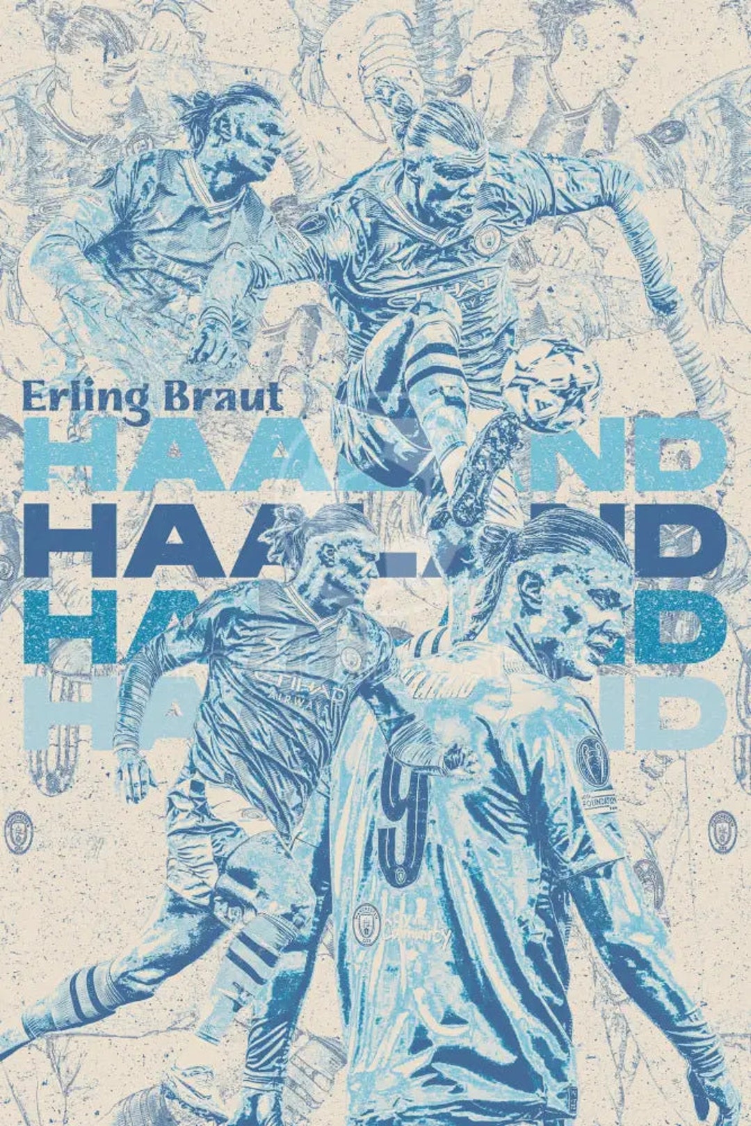 Erling Haaland 9: Goal-scoring Phenom Poster - Etsy