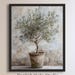 Vintage Olive Tree Painting: Rustic Farmhouse Kitchen Wall Art Print - Etsy