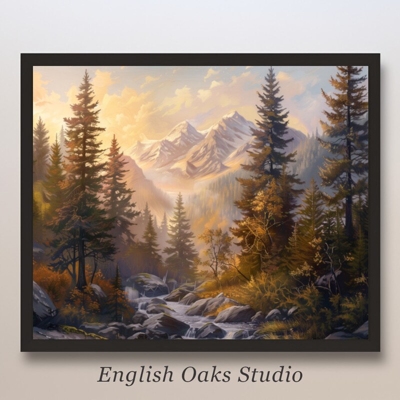 Alpine Painting - Etsy