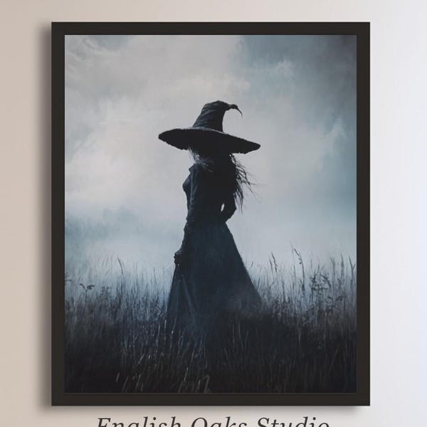 Vintage Moody Neutral Halloween Zombie Sitting at the Table With a Cat ...