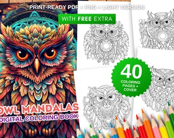 Tiger Mandala Coloring Book, 30 Coloring Pages Fo Kids and Adults ...