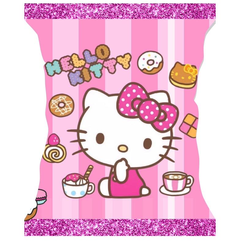 Hello Kitty Labels Party Pack - Etsy