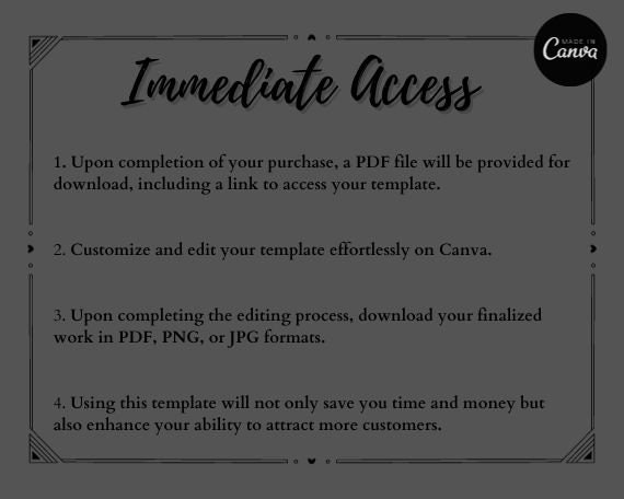 Price List, DIY Flyer Template Design, Price Sheet, Pricing Flyer ...