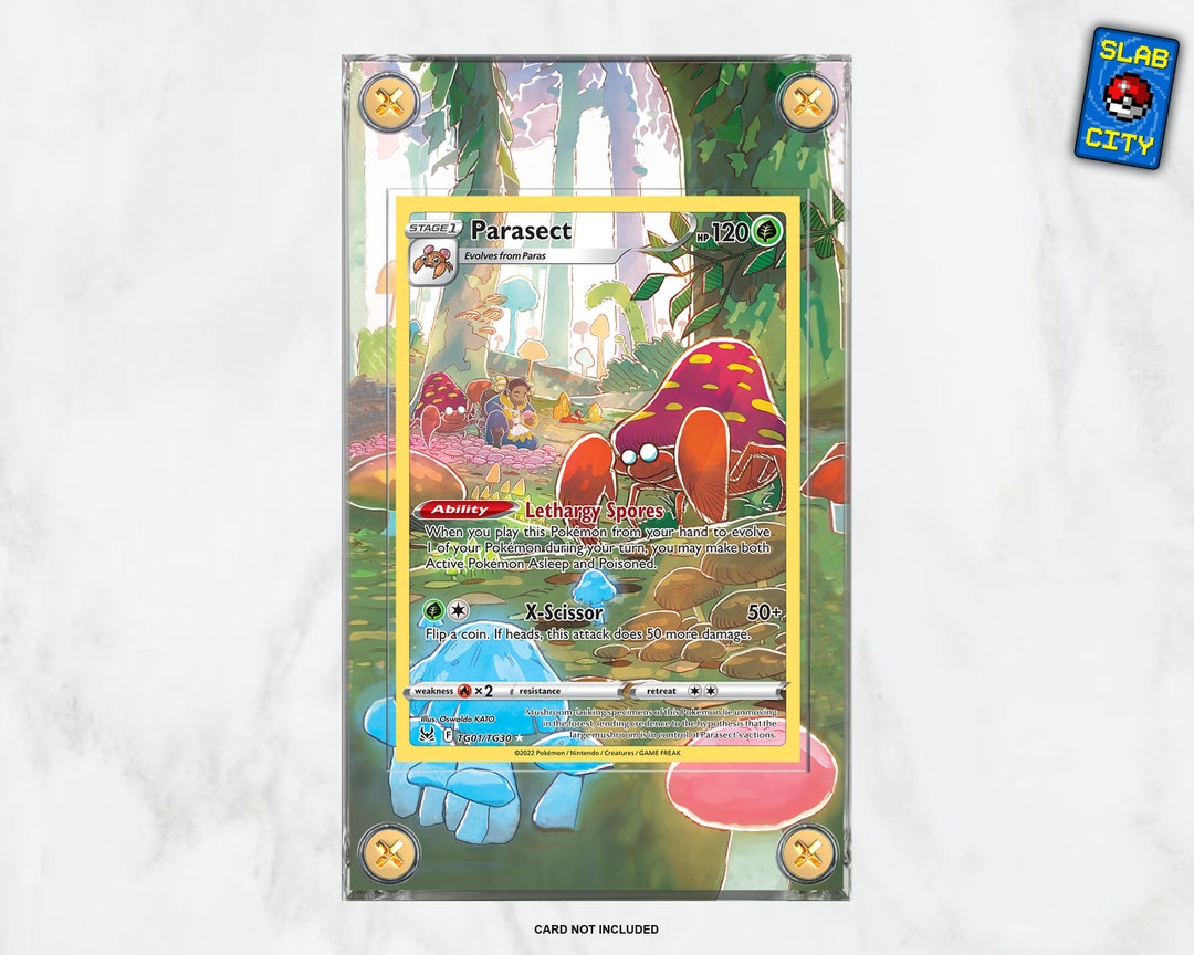 Parasect TG01 Lost Origin - Extended Artwork Pokémon Card Display Case ...