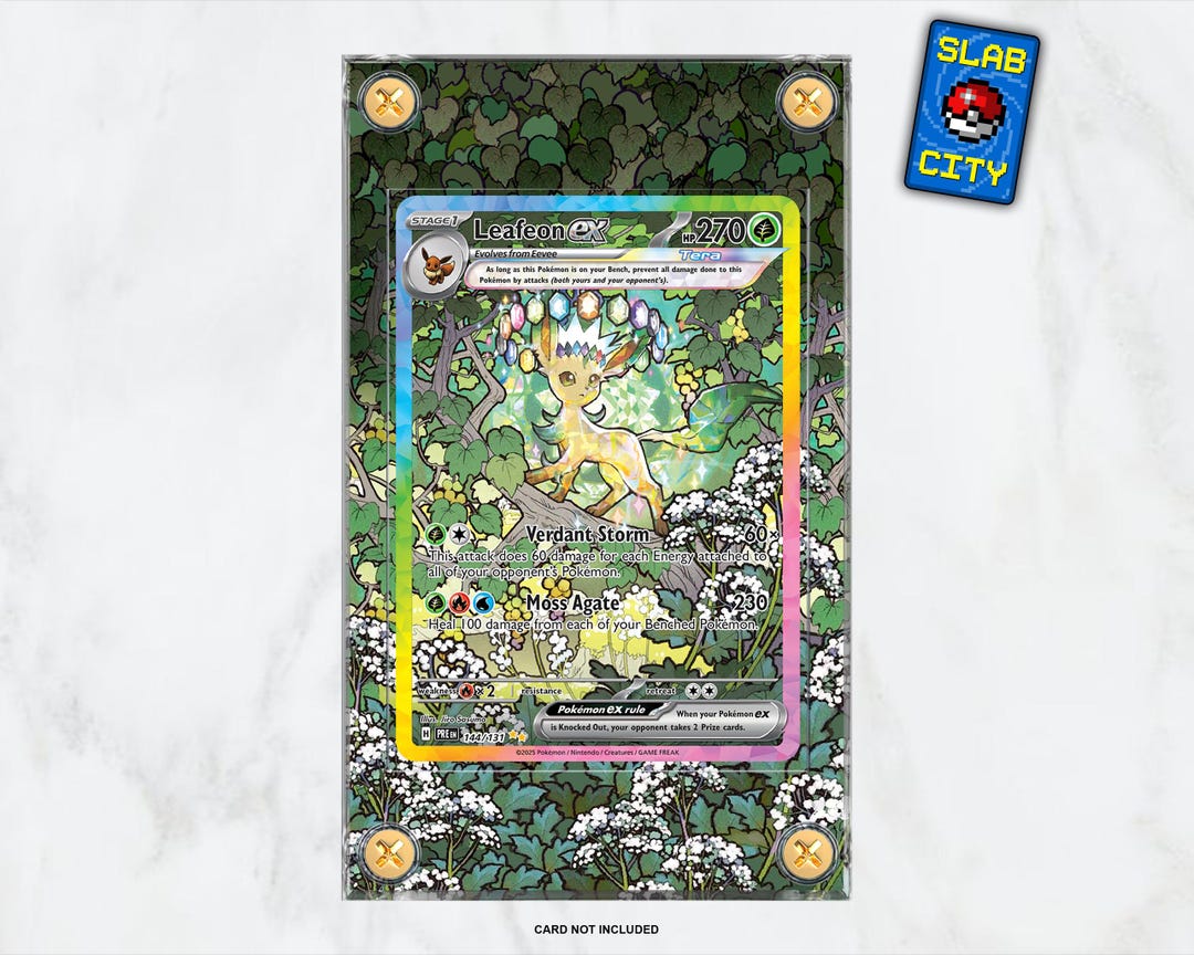 Leafeon Ex #144 Prismatic Evolutions - Extended Artwork Pokémon Card ...