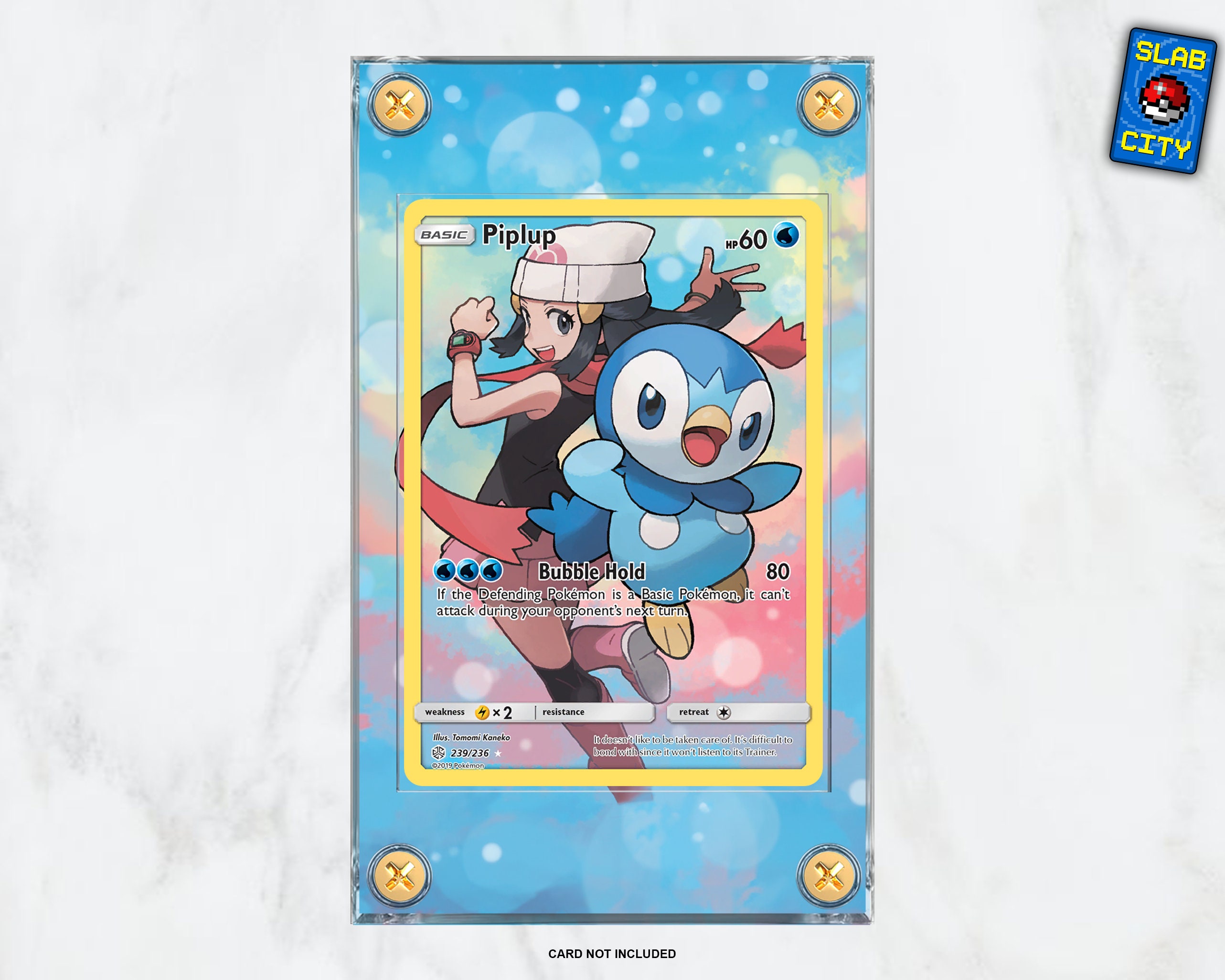 Piplup Cosmic Eclipse 239 Extended Artwork Pokémon Card Display Case - Etsy