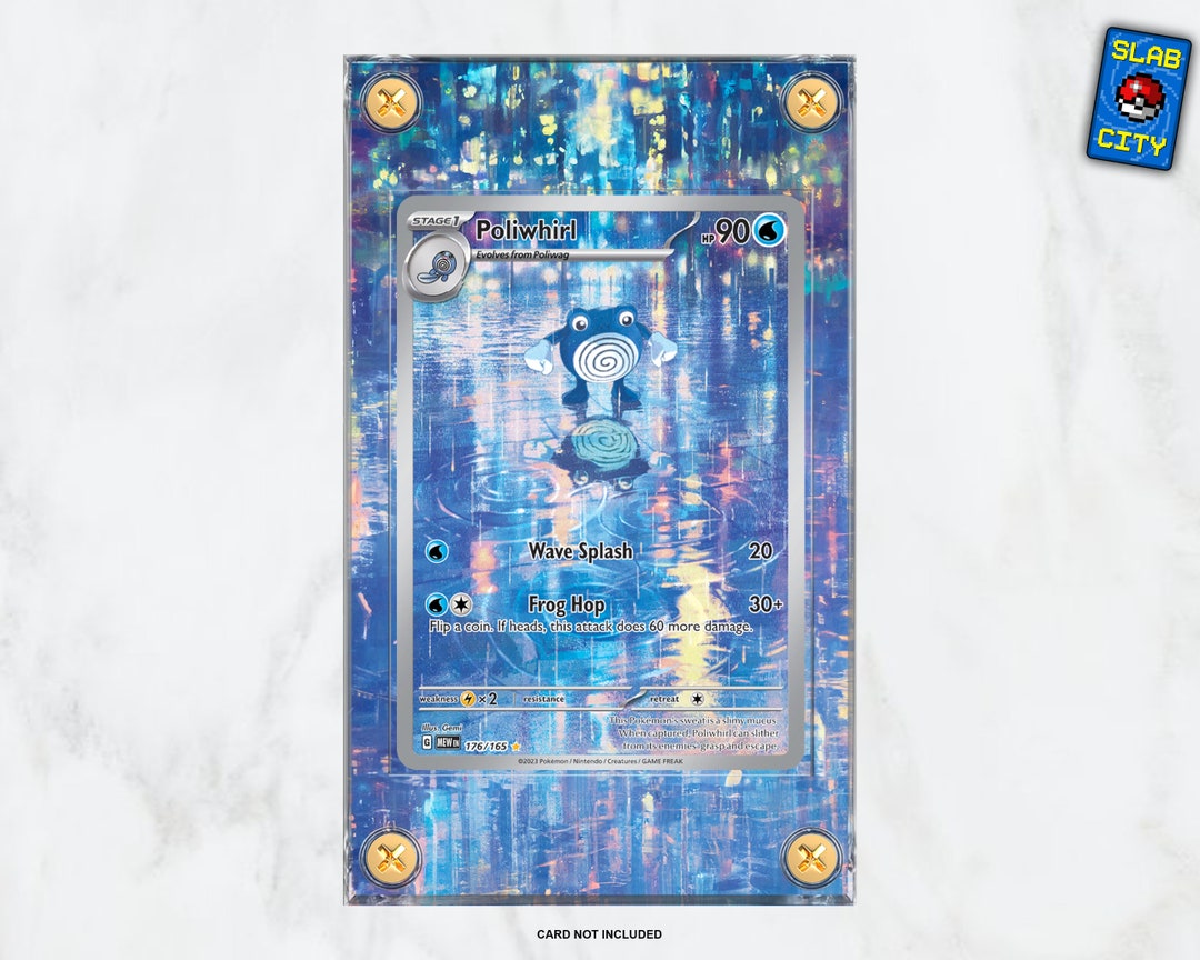 Poliwhirl #176 IR Pokémon 151 - Extended Artwork Pokémon Card Display ...