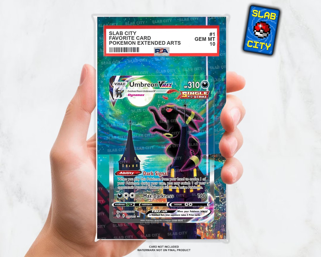 Umbreon VMAX #215 (moonbreon) Evolving Skies | Custom Pokémon Extended ...