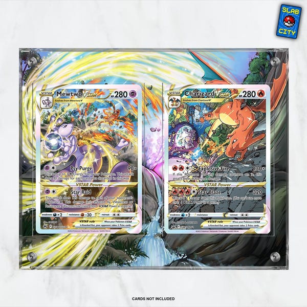 Charizard Vs Mewtwo Card - Etsy