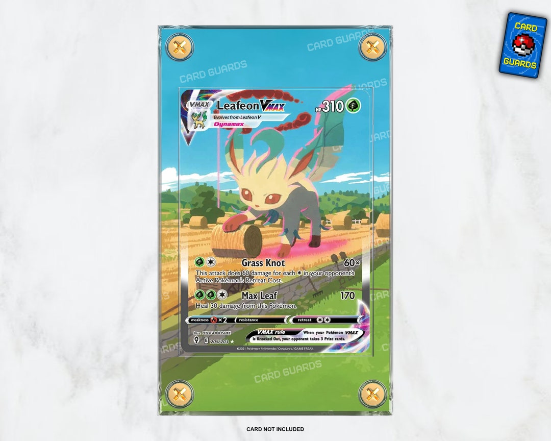Leafeon VMAX 205 Evolving Skies Extended Artwork Pokémon Card Display ...