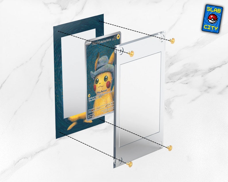 Mew EX #232 Paldean Fates - Extended Artwork Pokémon Card Display Case ...