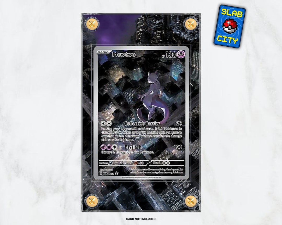 Mewtwo SVP52 Pokémon 151 Promo - Extended Artwork Pokémon Card Display ...