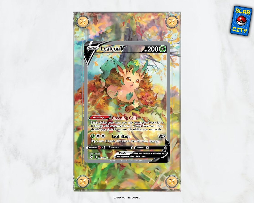 Leafeon V #167 Evolving Skies - Extended Artwork Pokémon Card Display ...