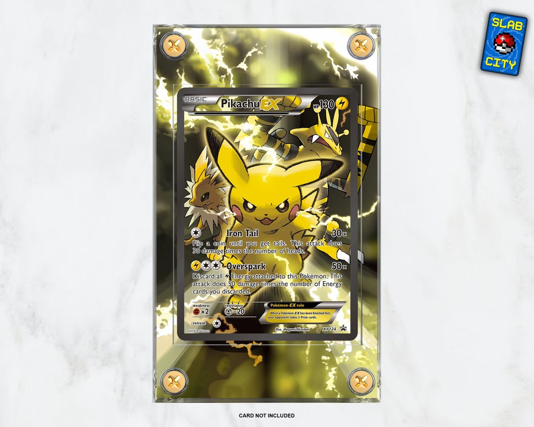Pikachu XY Promo #124 - Extended Artwork Pokémon Card Display Case - Etsy