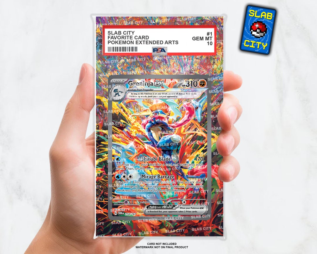 Greninja EX #214 Twilight Masquerade Custom Pokémon Extended Artwork ...
