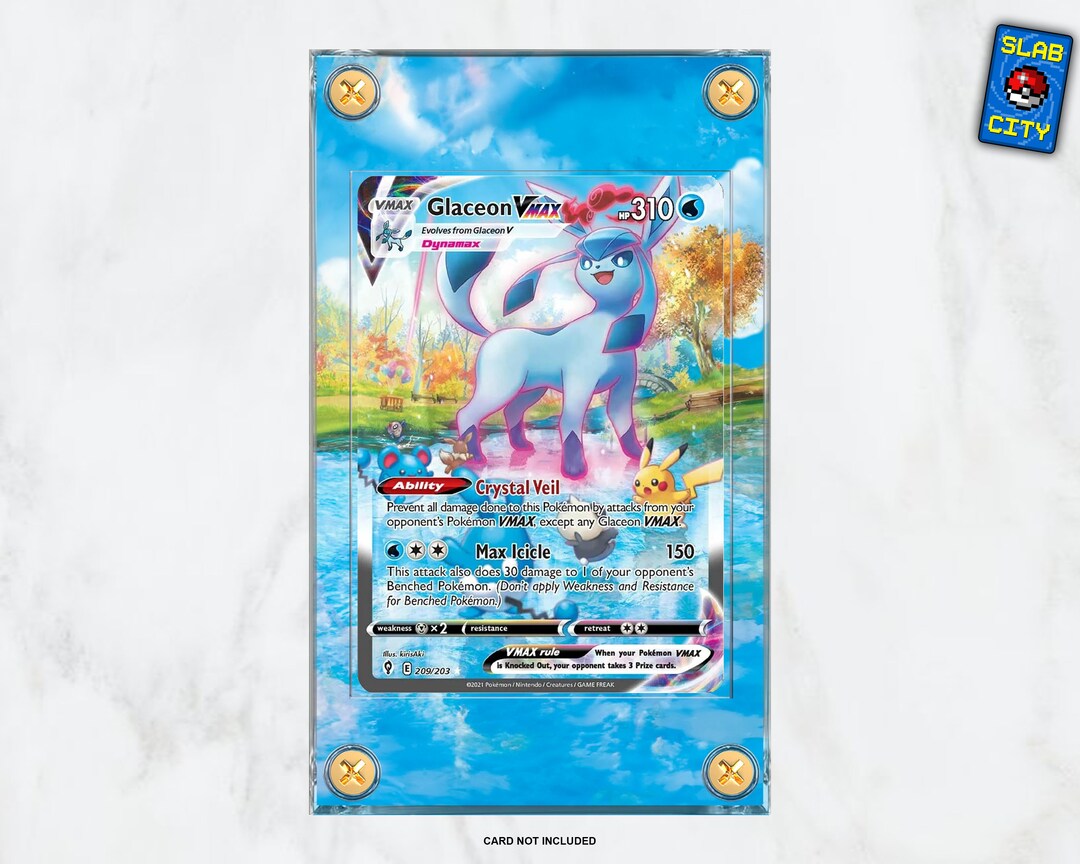Glaceon VMAX #209 Evolving Skies - Extended Artwork Pokémon Card ...