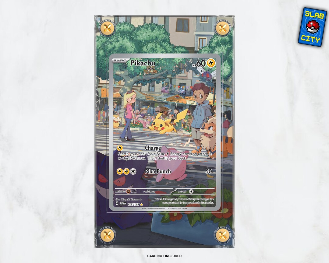 Pikachu #173 IR Pokémon 151 - Extended Artwork Pokémon Card Display ...