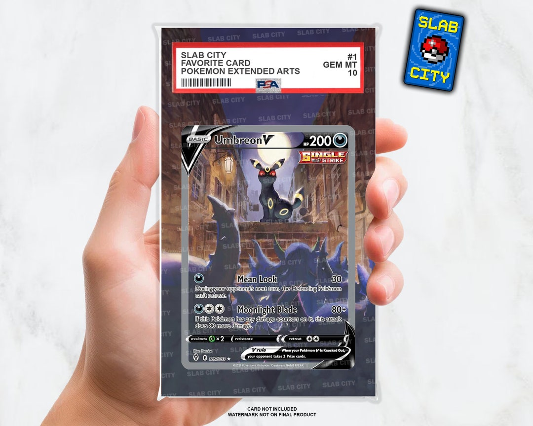 Umbreon V #189 Evolving Skies Custom Pokémon Extended Artwork Insert ...