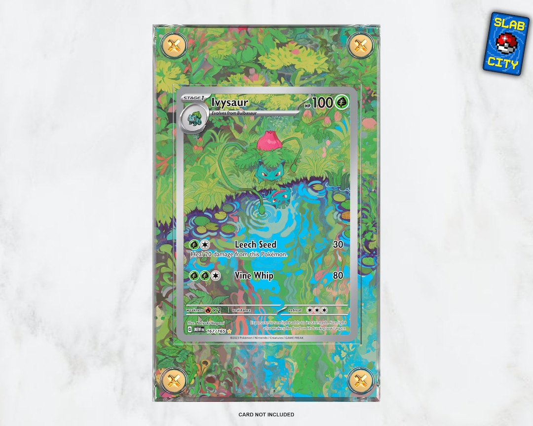 Ivysaur #167 IR Pokémon 151 - Extended Artwork Pokémon Card Display ...