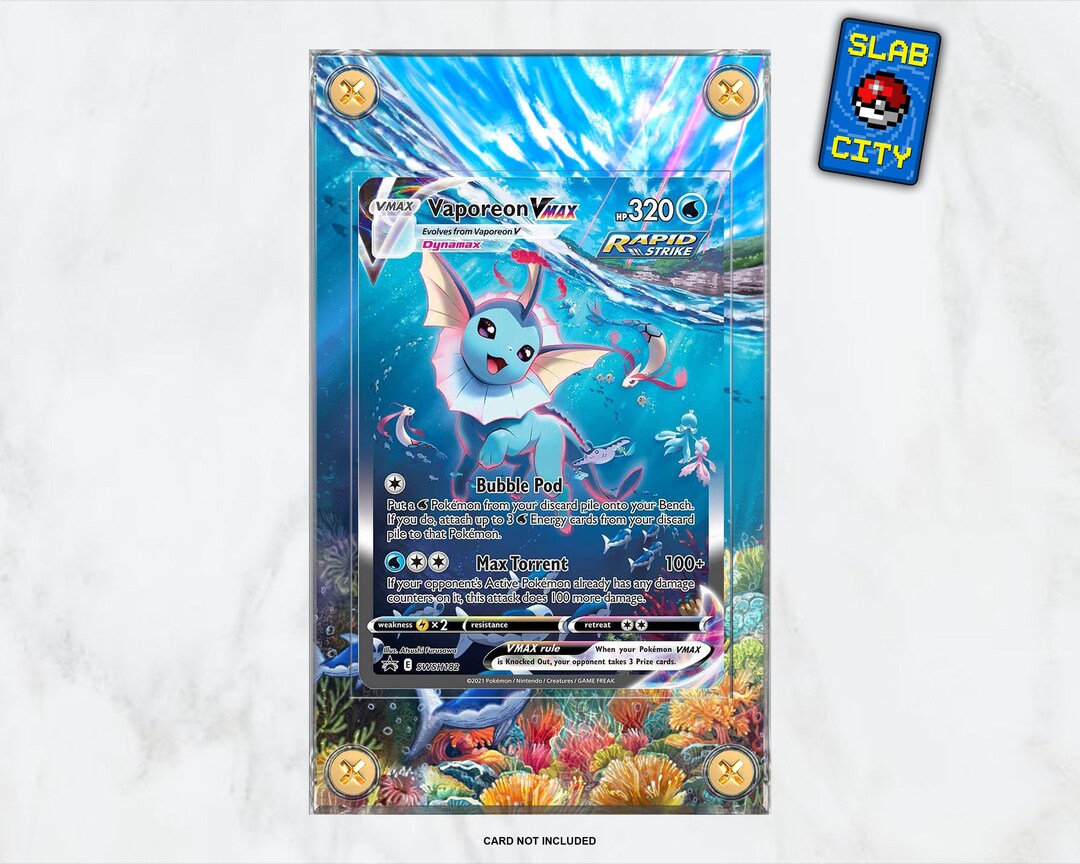 Vaporeon VMAX SWSH #182 Promo Card - Extended Artwork Pokémon Card ...