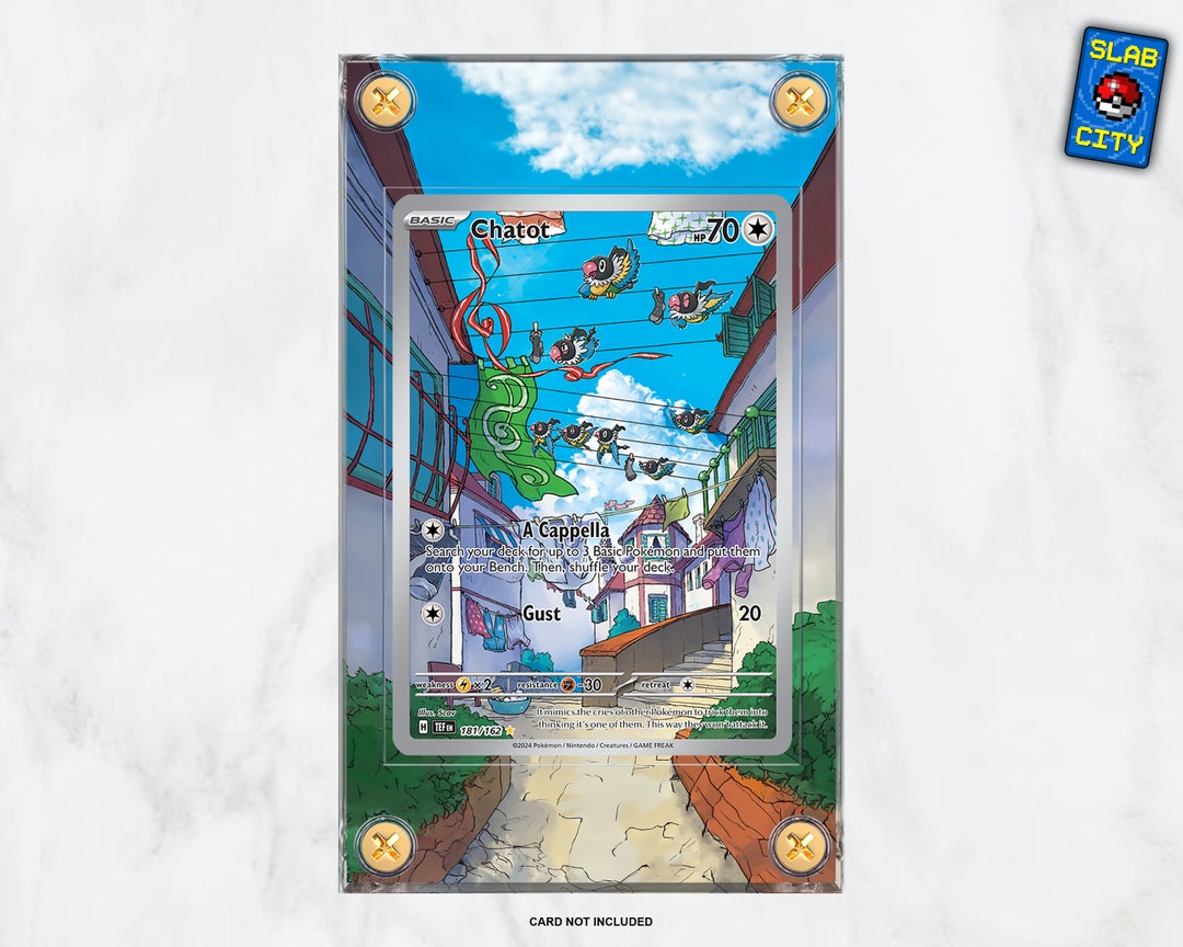 Chatot #181 IR Temporal Forces - Extended Artwork Pokémon Card Display ...