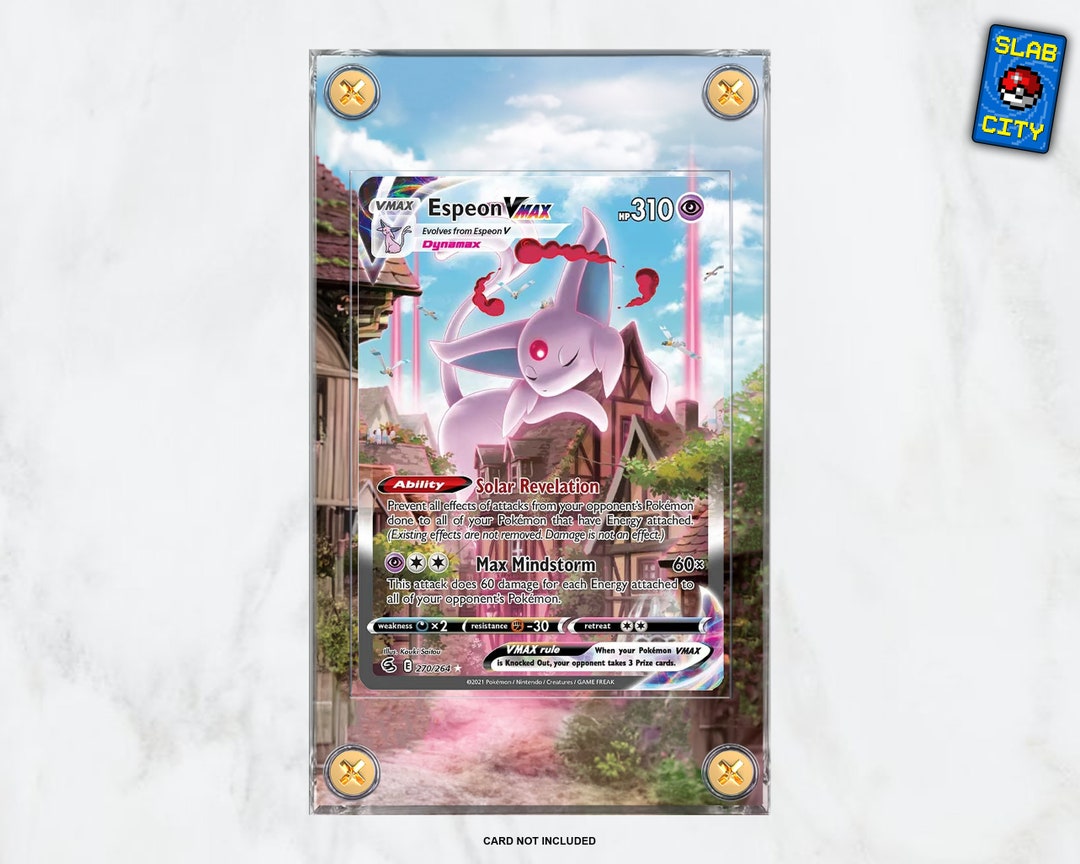 Espeon VMAX #270 Fusion Strike - Extended Artwork Pokémon Card Display ...