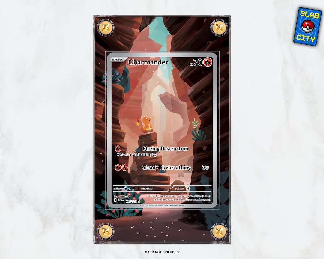 Charmander #168 IR Pokémon 151 - Extended Artwork Pokémon Card Display ...