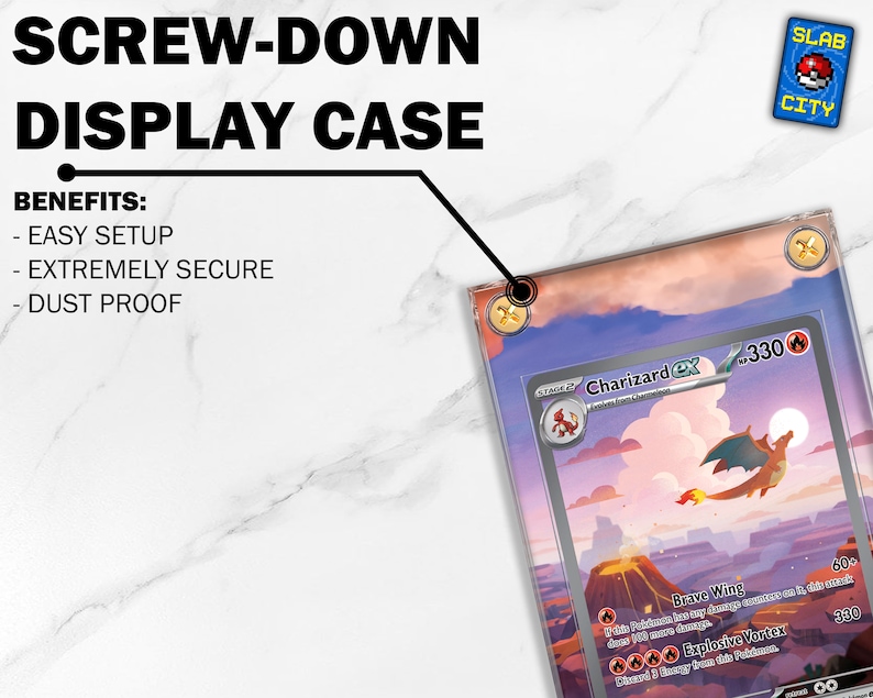 Mew EX 232 Paldean Fates Extended Artwork Pokémon Card Display Case - Etsy