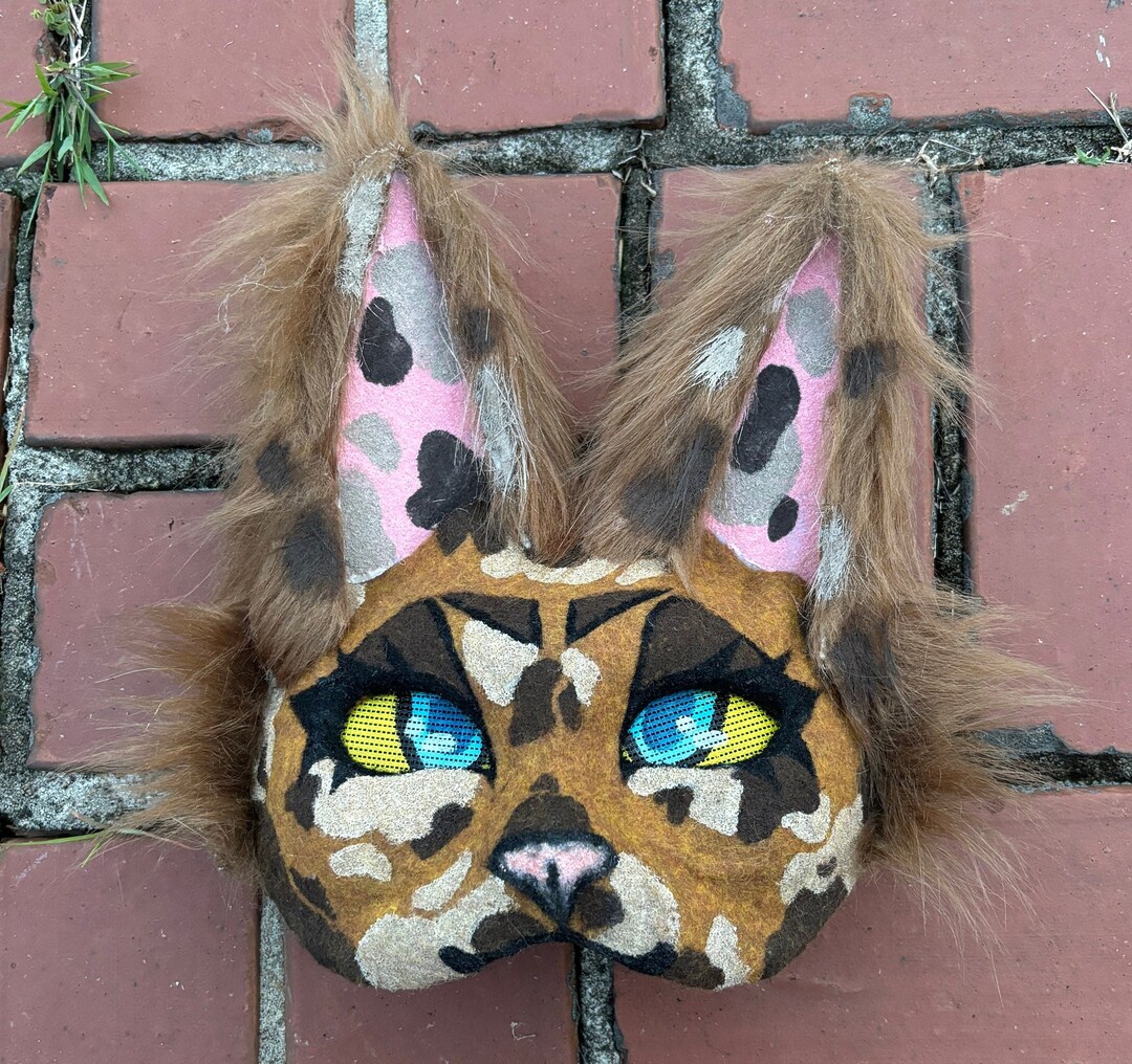Brown Spotted Cat Mask/therian Gear - Etsy