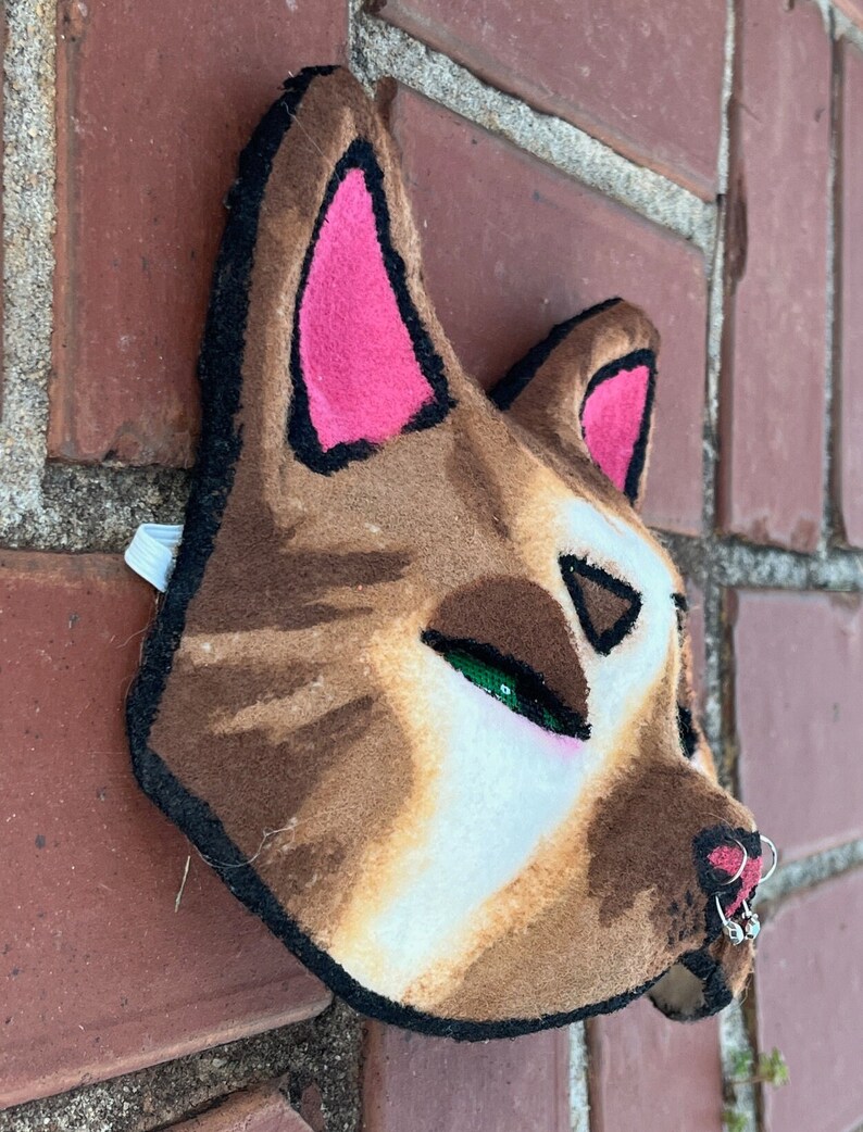 Orange and White Cat Mask/therian Mask - Etsy