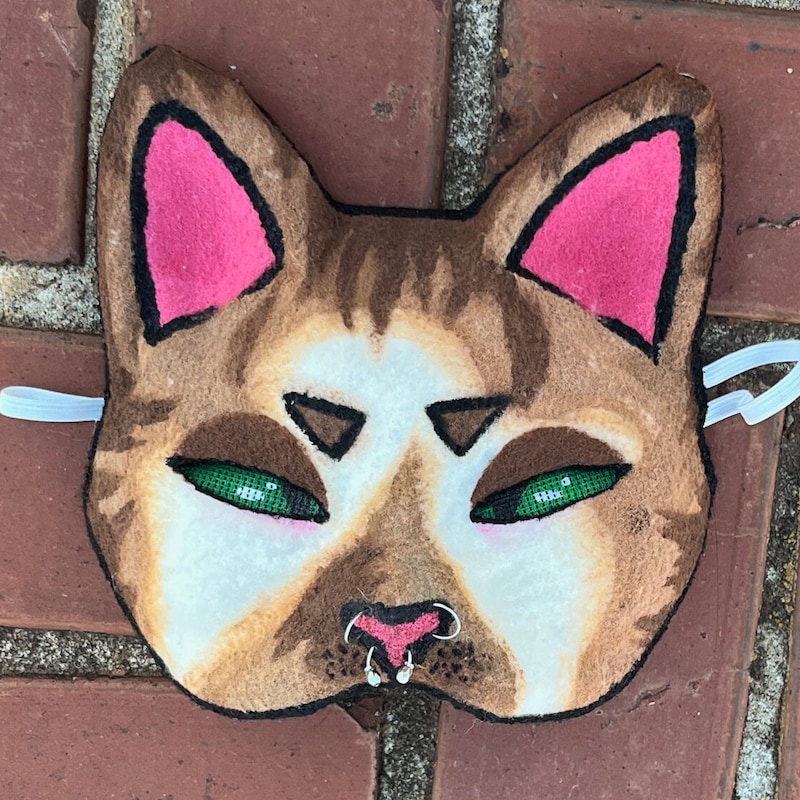 Orange Cat Mask Therian - Etsy